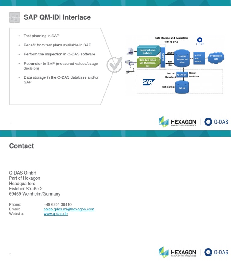 SAP QM-IDI Interface Overview | PDF | Computers