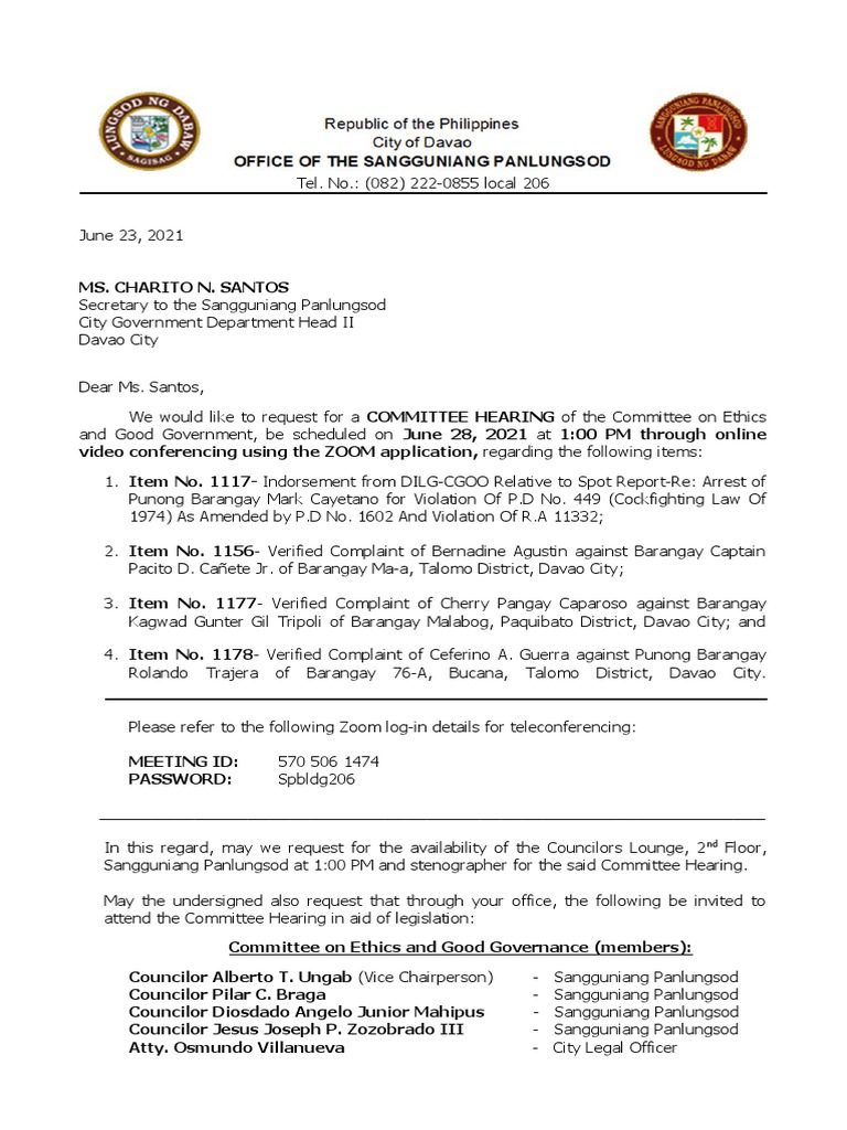 Invitation For June 2021 CH | PDF | Government