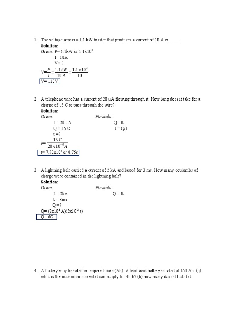 Circuits Problem Set | PDF | Electronic Circuits | Electronics Circuits Problem Set | PDF | Electronic Circuits | Electronics
