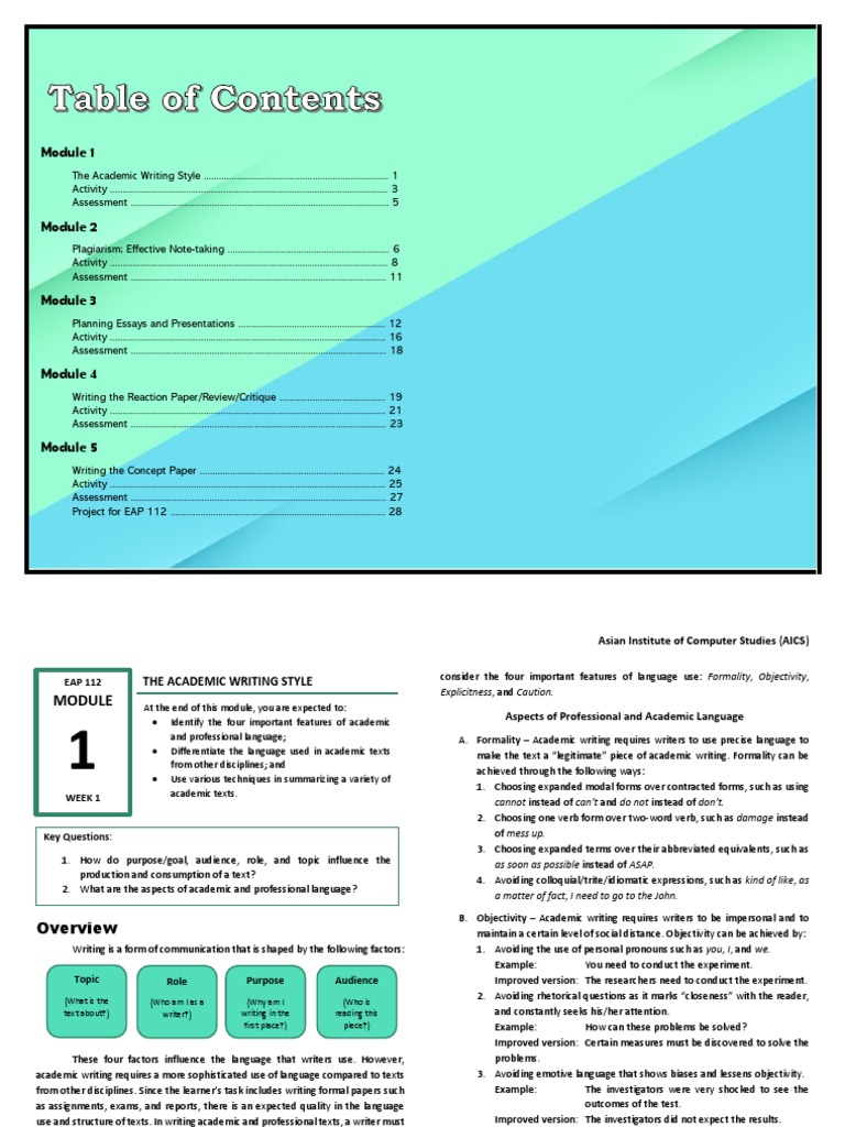 Academic Writing Techniques: A Guide to Developing Formal Language ...