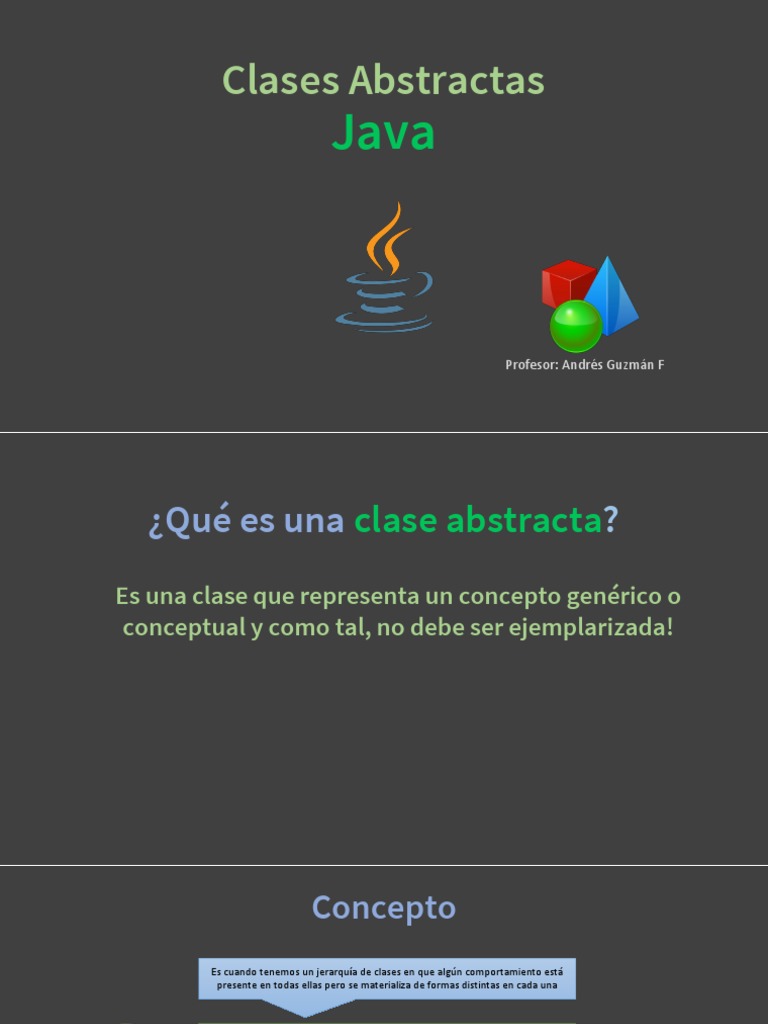 Clases Abstractas en Java: Conceptos y Ejemplos | PDF | Informática