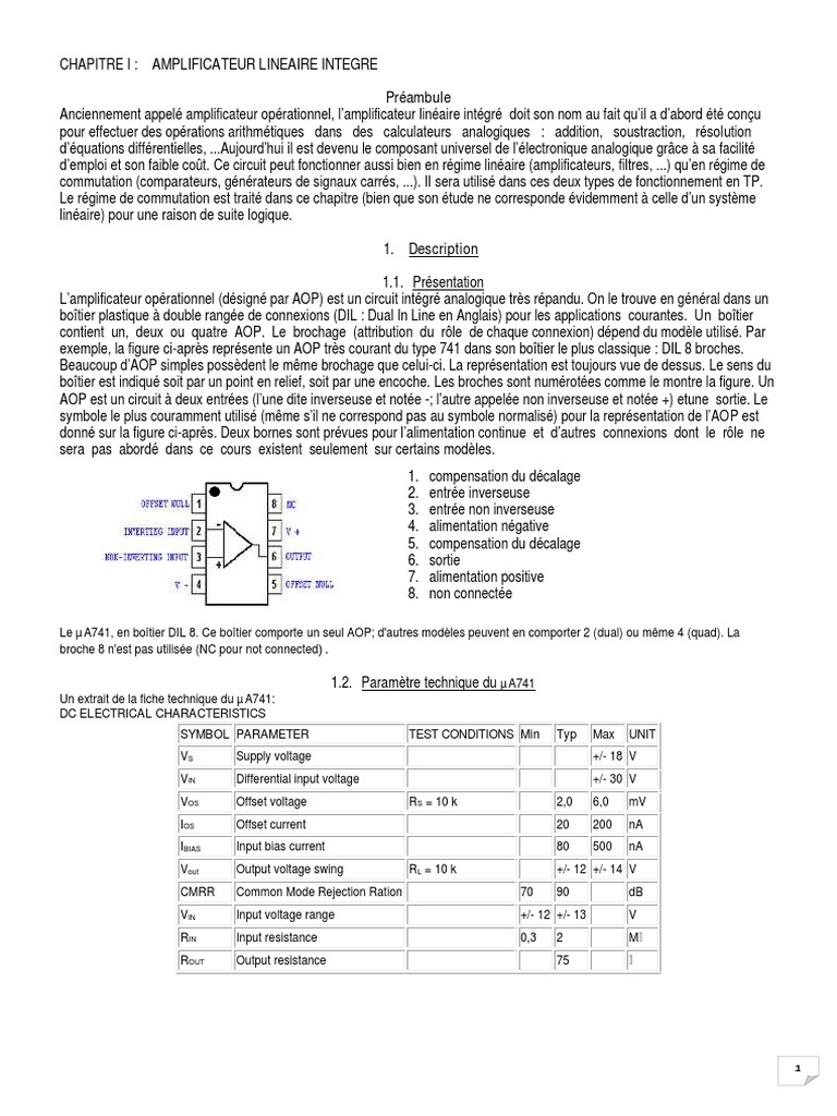 Eln Anal 2BTS MSP | PDF | Amplificateur opérationnel | Amplificateur électronique