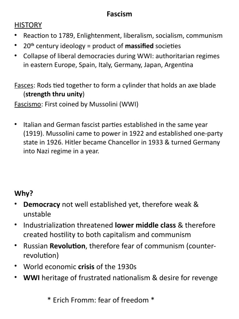 Understanding Fascism: Key Concepts and History | PDF | Fascism | Nazism