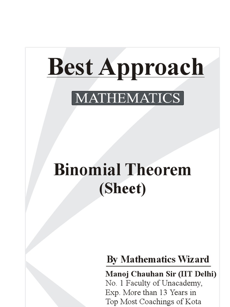 Understanding the Binomial Theorem | PDF | Numbers | Abstract Algebra