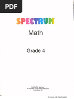 Spectrum Math Grade 6 | PDF