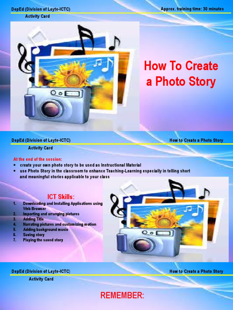 Create Your Own Photo Story Guide | PDF | Computing | Operating System ...