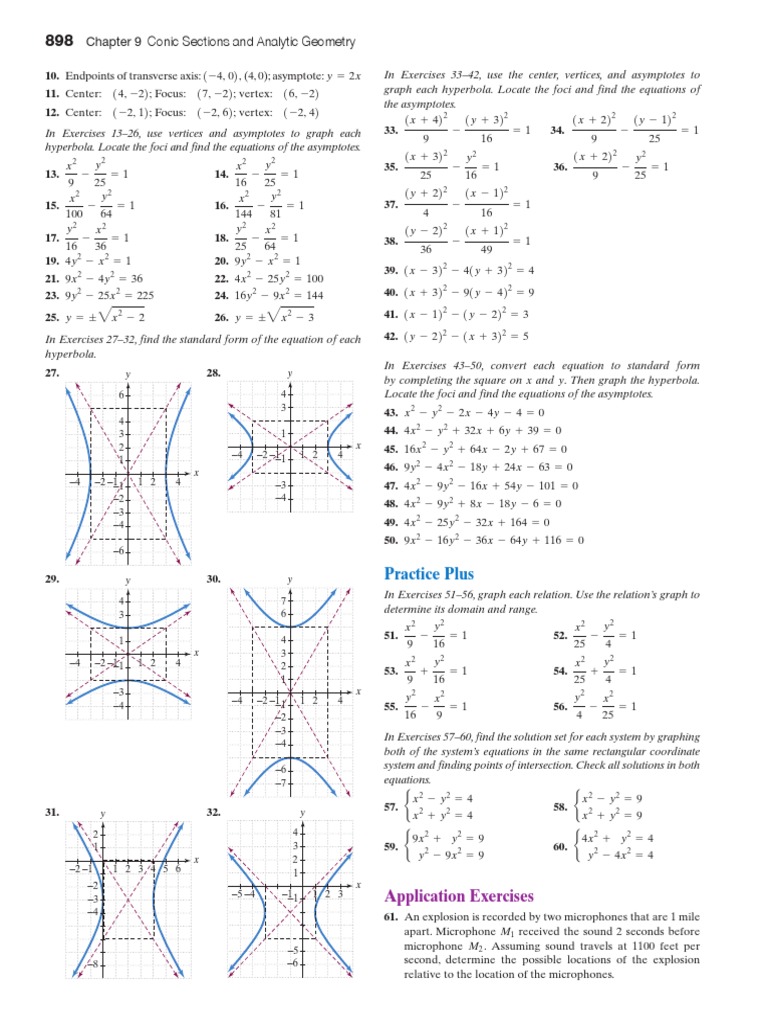 Practice Problem For Hyperbola | PDF | Algebraic Geometry | Theoretical Computer Science