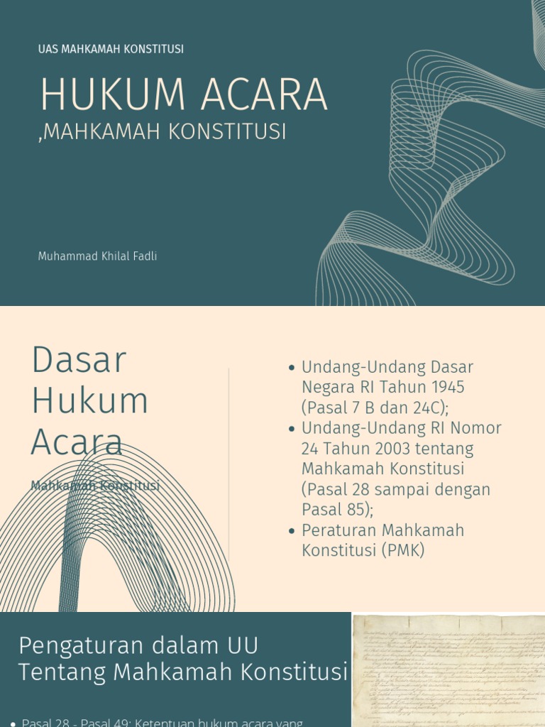 Hukum Acara Mahkamah Konstitusi | PDF Hukum Acara Mahkamah Konstitusi | PDF