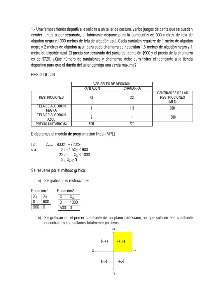 Ejemplo Pl-Grafico Terminado | PDF | Ecuaciones | Sistema de ecuaciones lineales