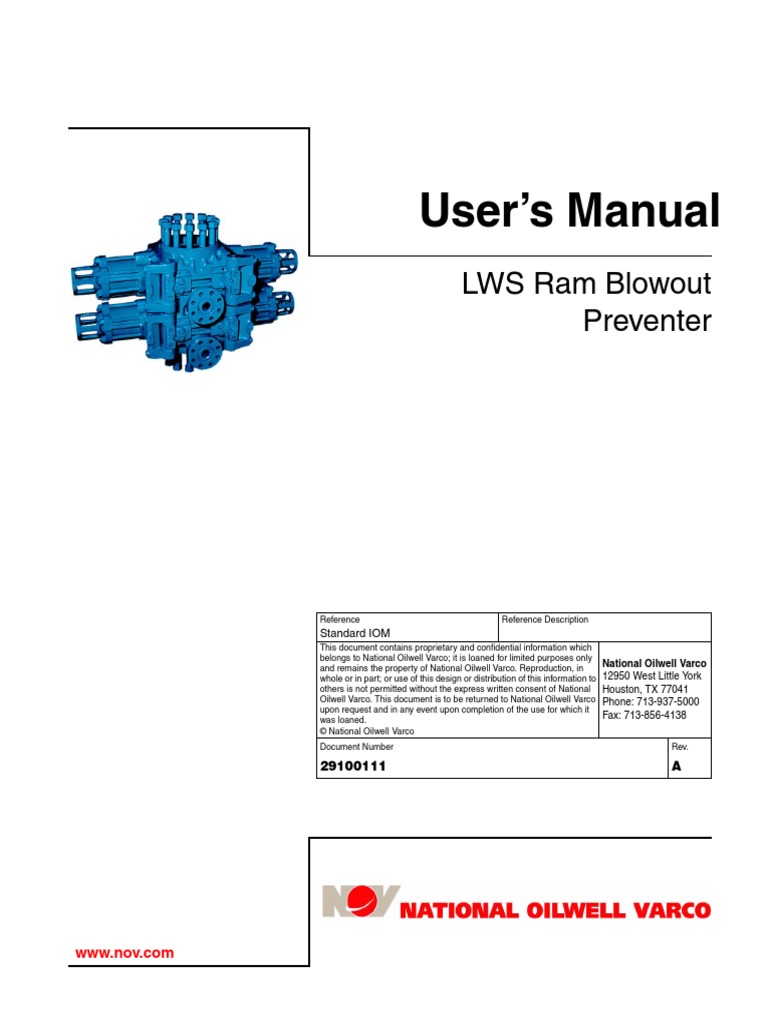 Nov Lws Bop Hydrill | PDF | Mechanical Engineering | Energy And Resource