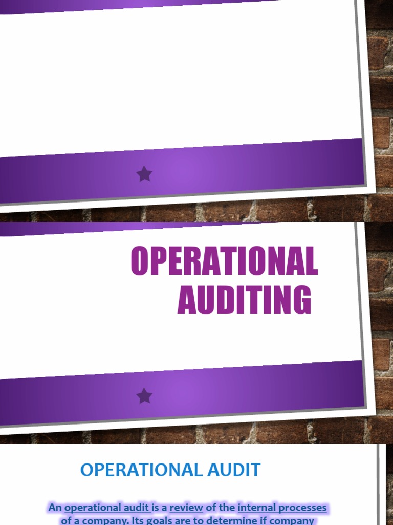 Operational Auditing Definition | PDF | Audit | Internal Audit