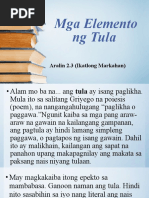 Mga Sangkap NG Tula | PDF