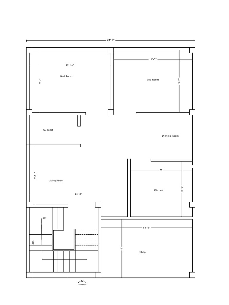 Kaushik House Plan1 | PDF