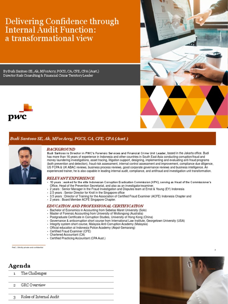 PWC - Internal Audit Transformation | PDF | Money Laundering | Business