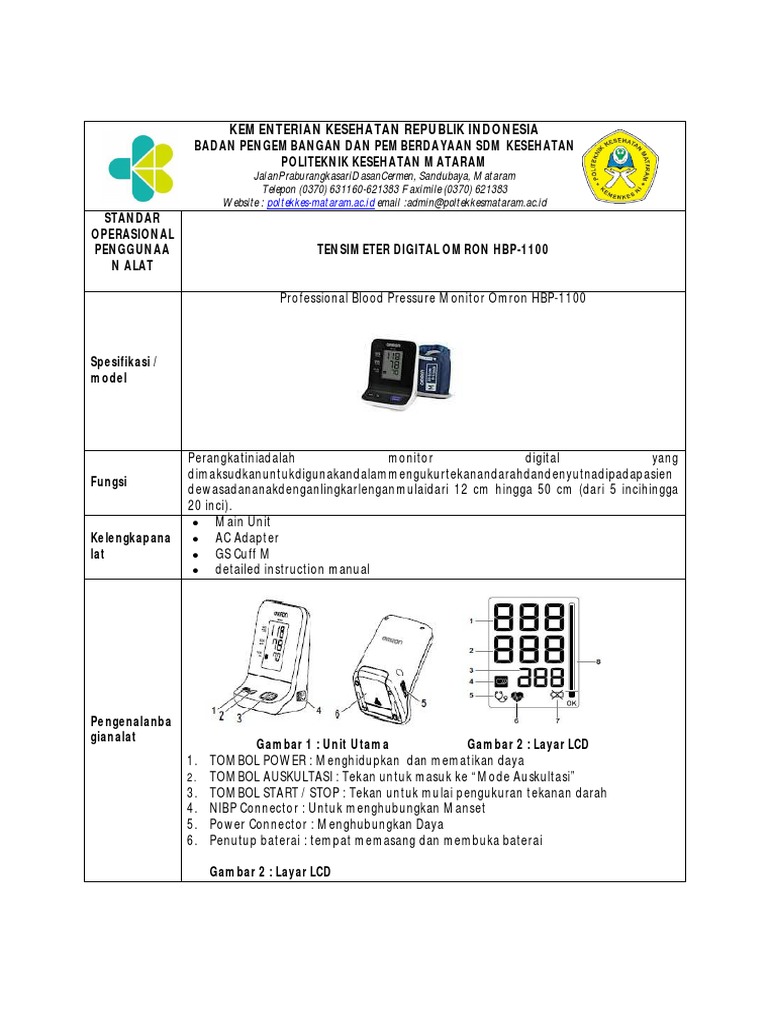 Ik Tensimeter Digital Omron | PDF