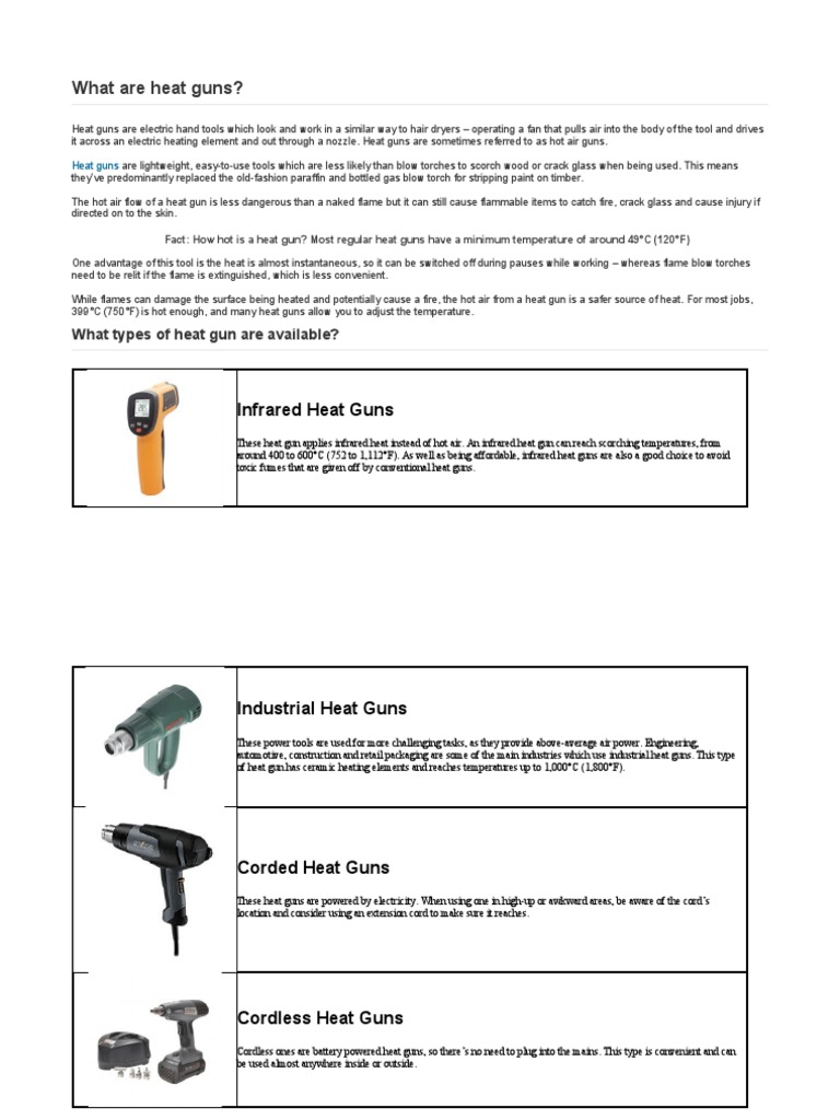Heat Gun | PDF | Soldering | Pipe (Fluid Conveyance)