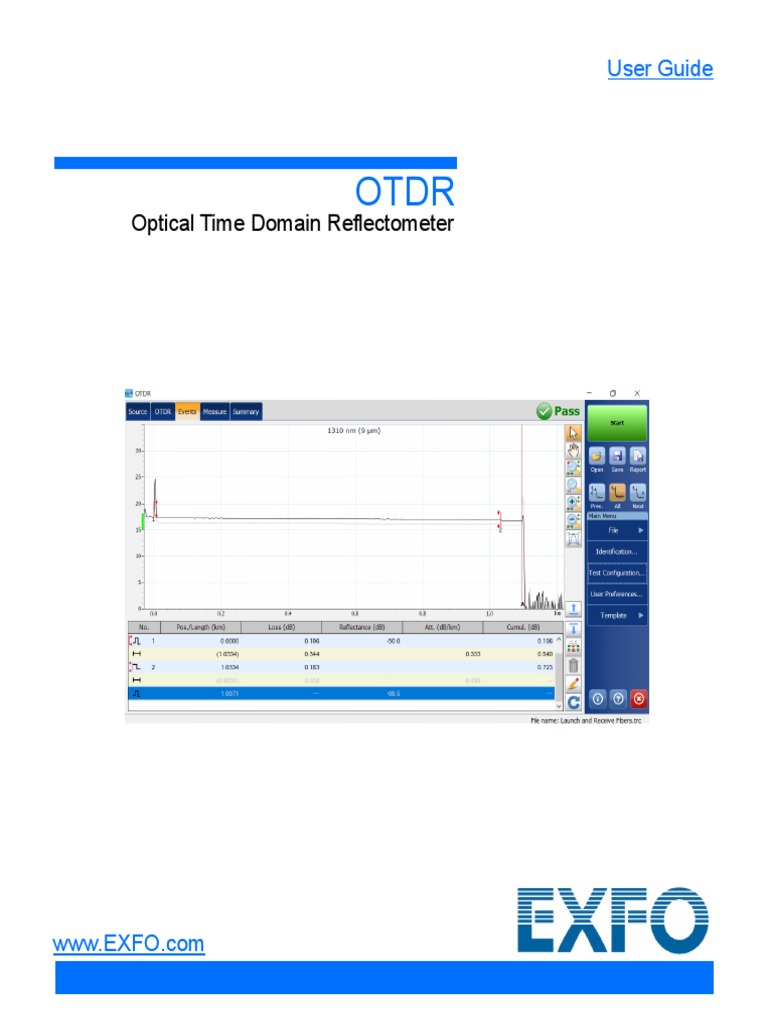 Optical Time Domain Reflectometer: User Guide | Download Free PDF ...