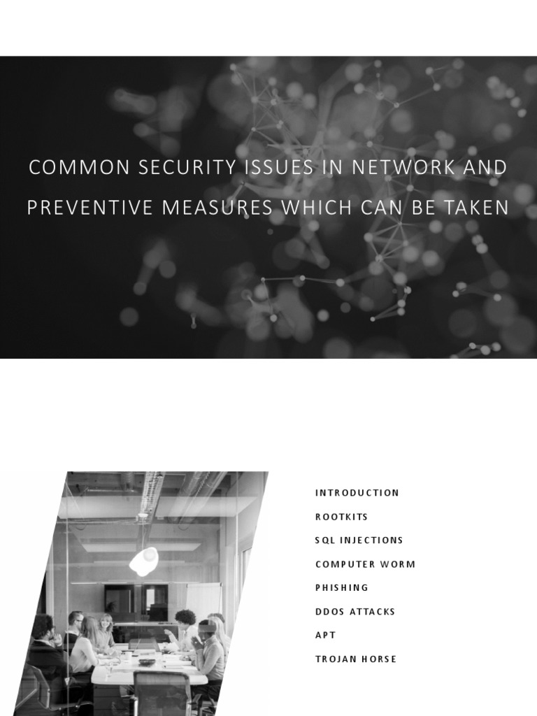 Common Security Issues in Networks and How To Tackle Them | PDF ...