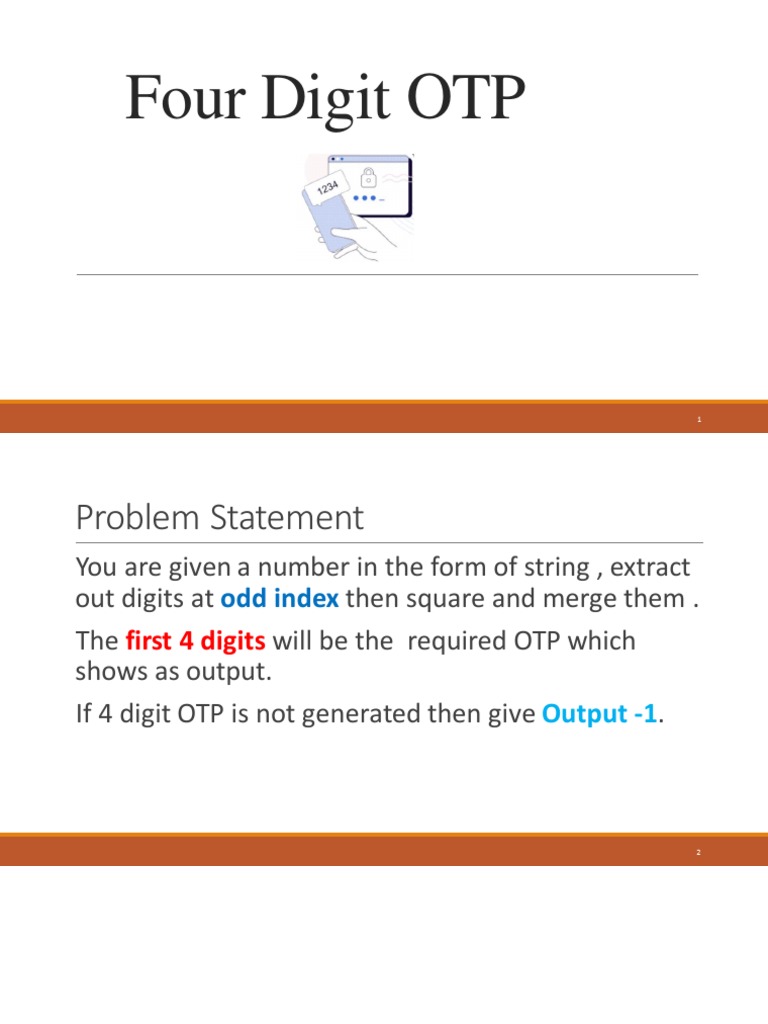 Four Digit OTP | PDF | String (Computer Science) | Theoretical Computer ...