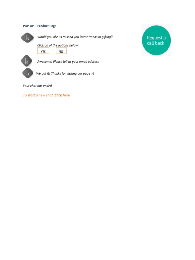 Chatbot & Pop Up - Content | PDF | Career & Growth | Self-Improvement