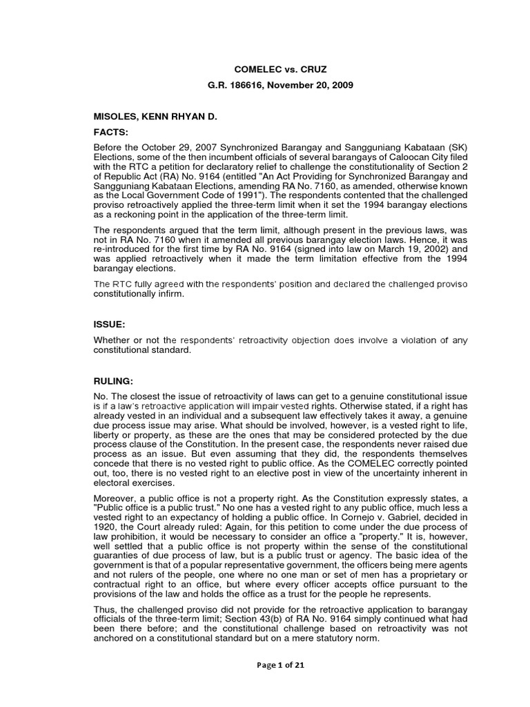 Consolidated Case Digest Topic Due Process | PDF | Due Process Clause ...
