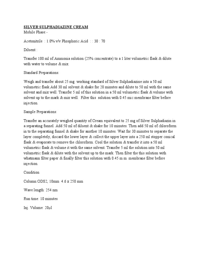 Silver Sulpha Chlor | PDF | Solvent | High Performance Liquid ...