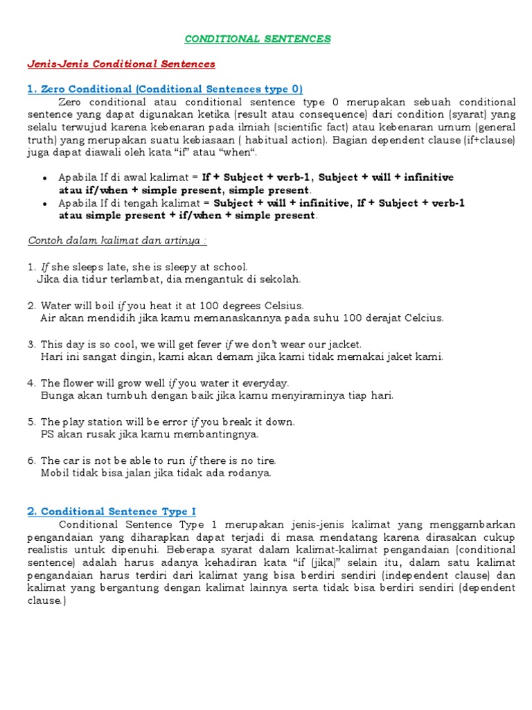 Modul 7 Conditional Sentences | PDF