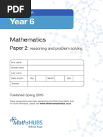 2023 Key Stage 2 Mathematics Paper 2 Reasoning-1 | PDF | Copyright | Area