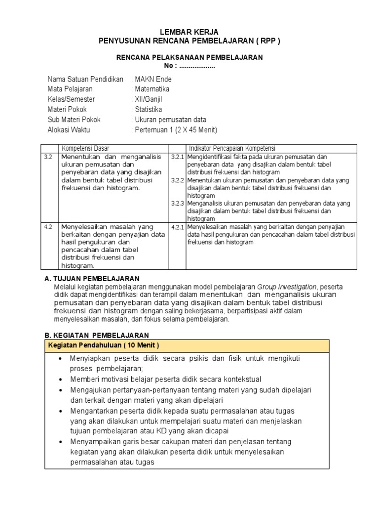 RPP Group Investigation | PDF