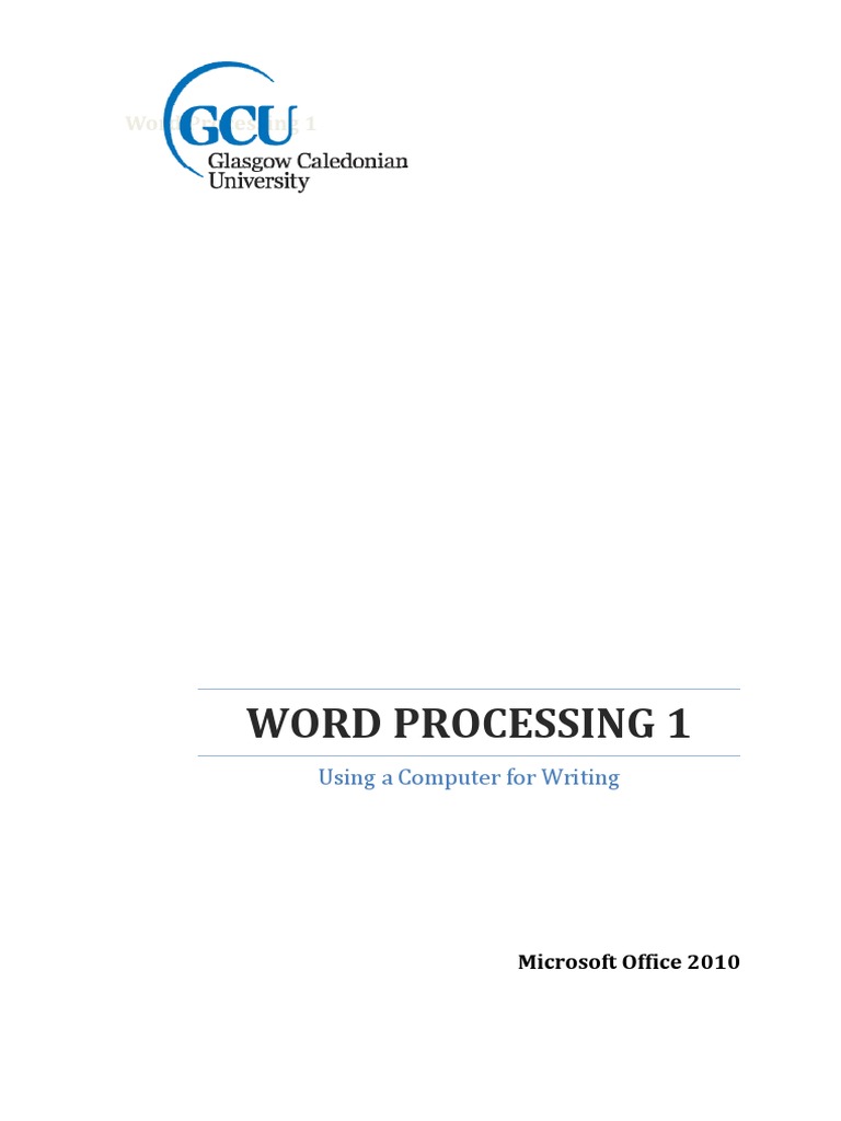 Word Processing 1 | PDF | Icon (Computing) | Computer Keyboard