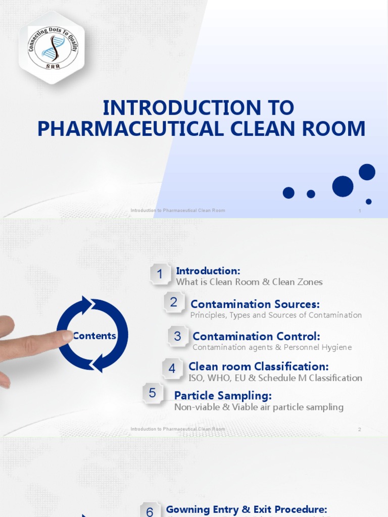 Introduction To Pharmaceutical Clean Room 1 | PDF | Chemistry