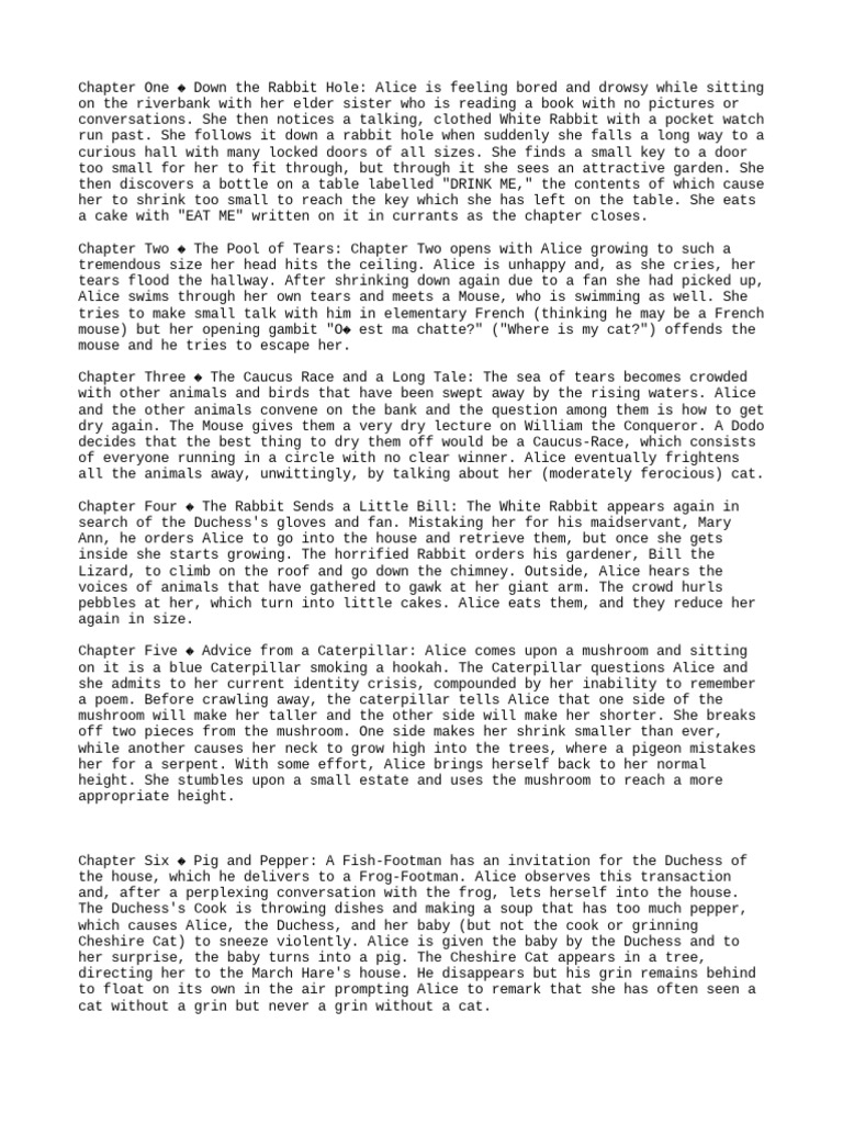 Alice Pdf English Fantasy Novels Alice S Adventures In Wonderland