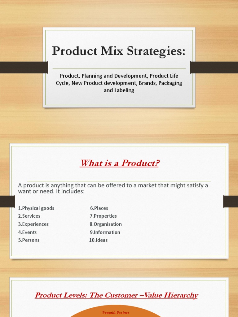 Product Mix Strategies PDF | PDF | Brand | Marketing