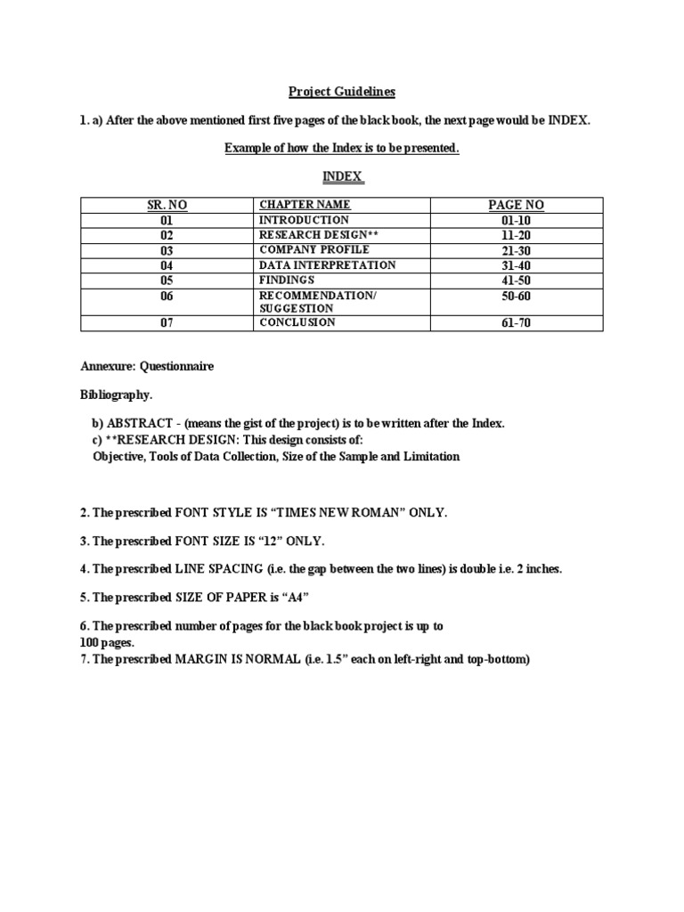 Project Outline | PDF