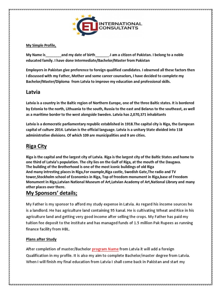 LATVIA Embassy Interview Questions | PDF | Latvia | Baltic States