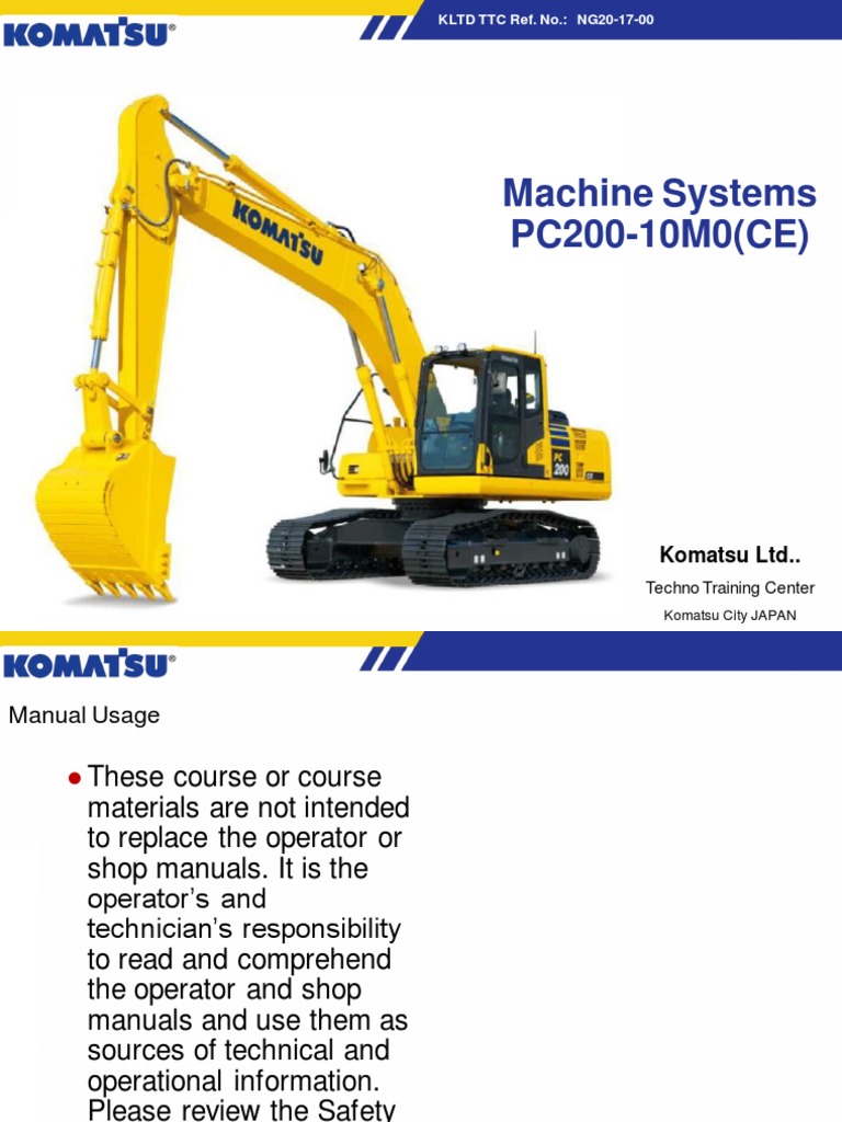 PC200-10M0CE Machine System | PDF | Valve | Pump