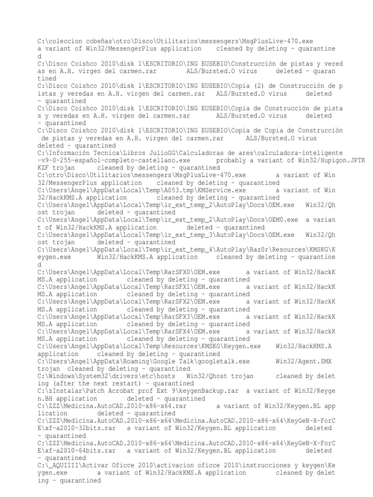 Los Virus Que Encontro | PDF | Computing Platforms | Operating System Families