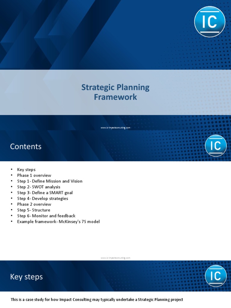 Strategic Planning Framework | PDF | Strategic Management | Strategic ...