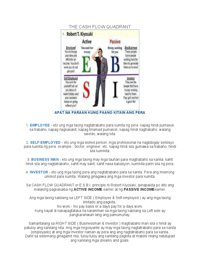 The Cash Flow Quadrant | PDF