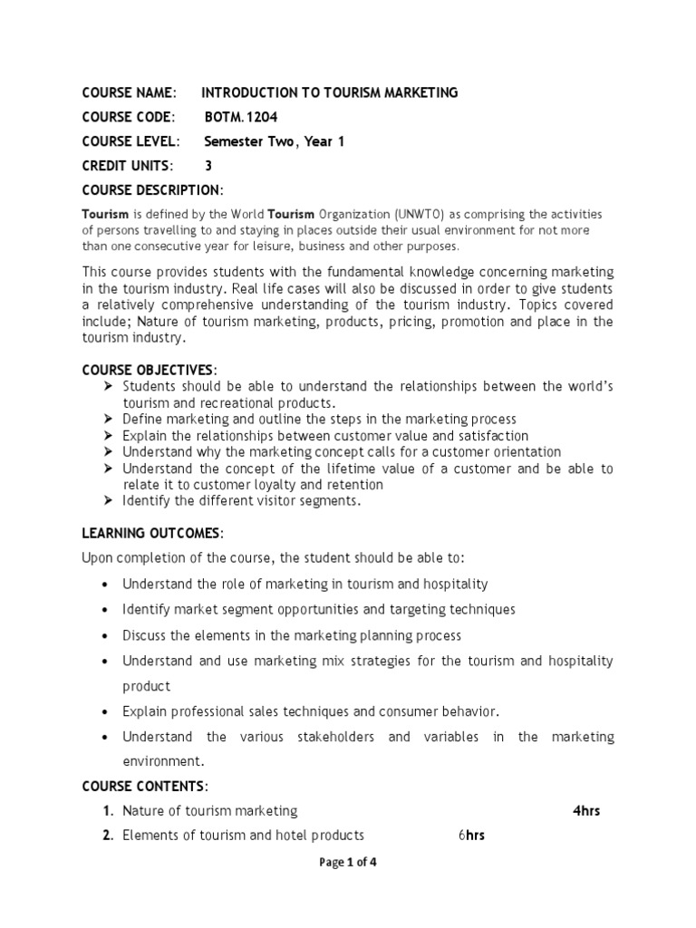 Tourism Is Defined by The World Tourism Organization (UNWTO) As ...