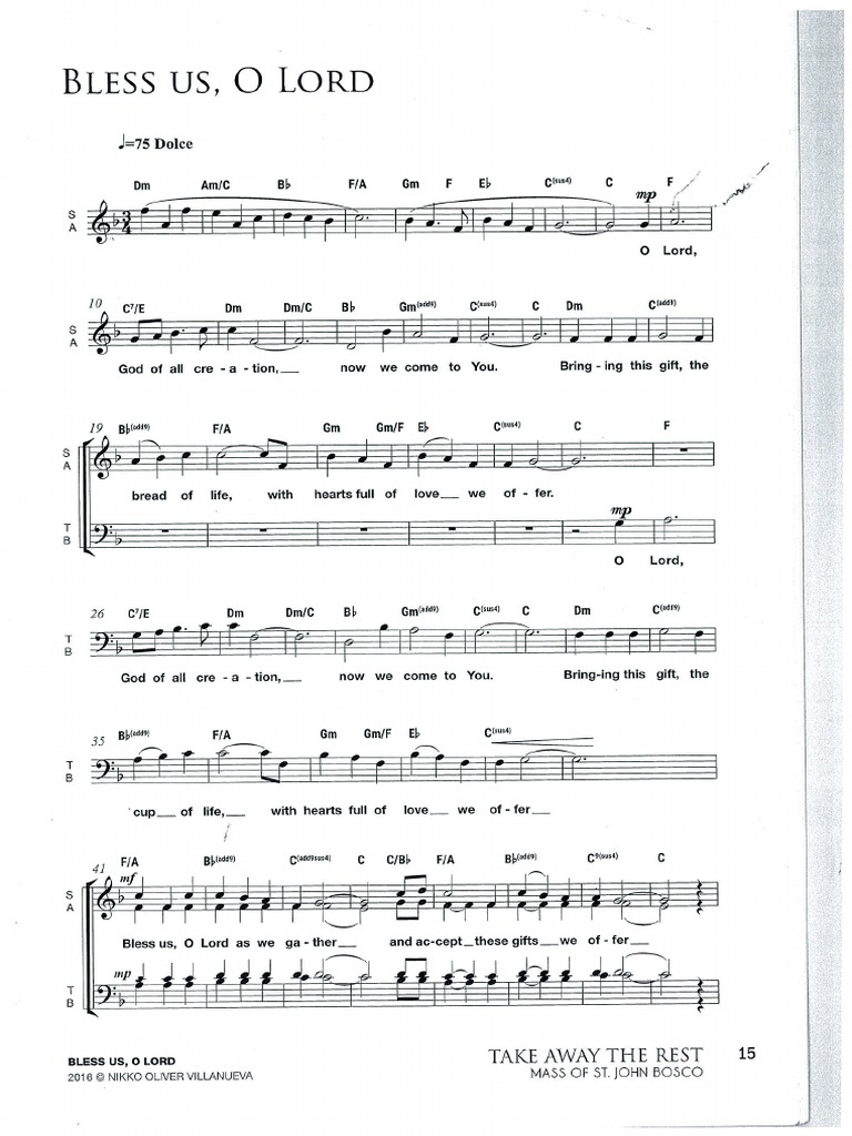 Bless Us, O Lord | PDF