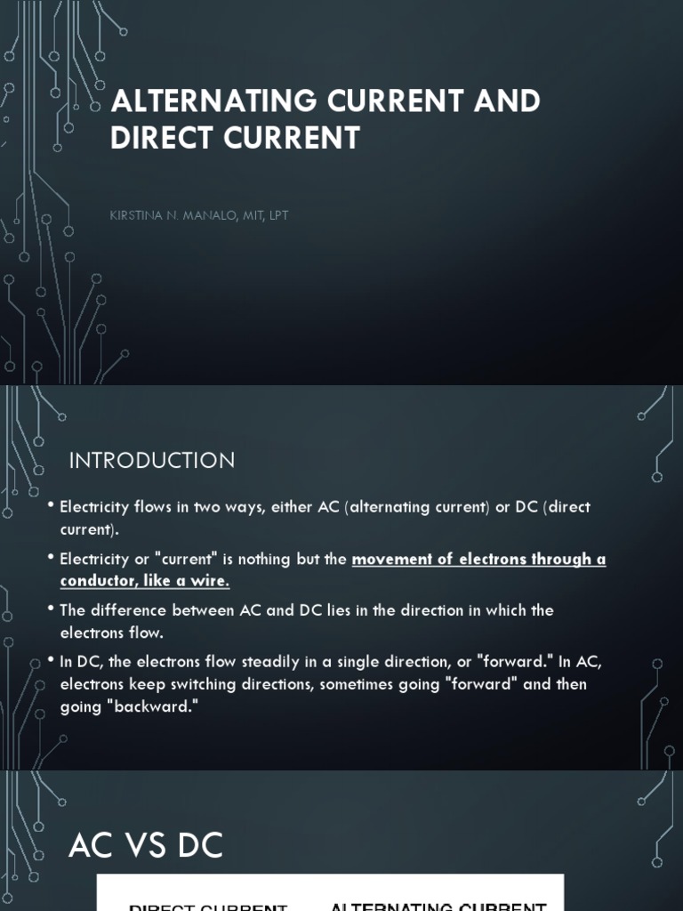 Alternating Current and Direct Current | PDF | Direct Current | Alternating Current