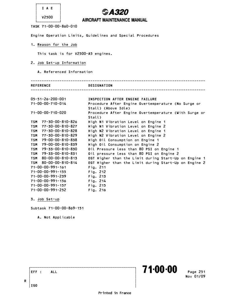 Engine Operation Limits, Guidelines and Special Procedures | PDF ...