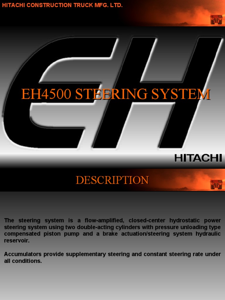 EH4500 Steering RevOct05 | PDF | Pump | Valve