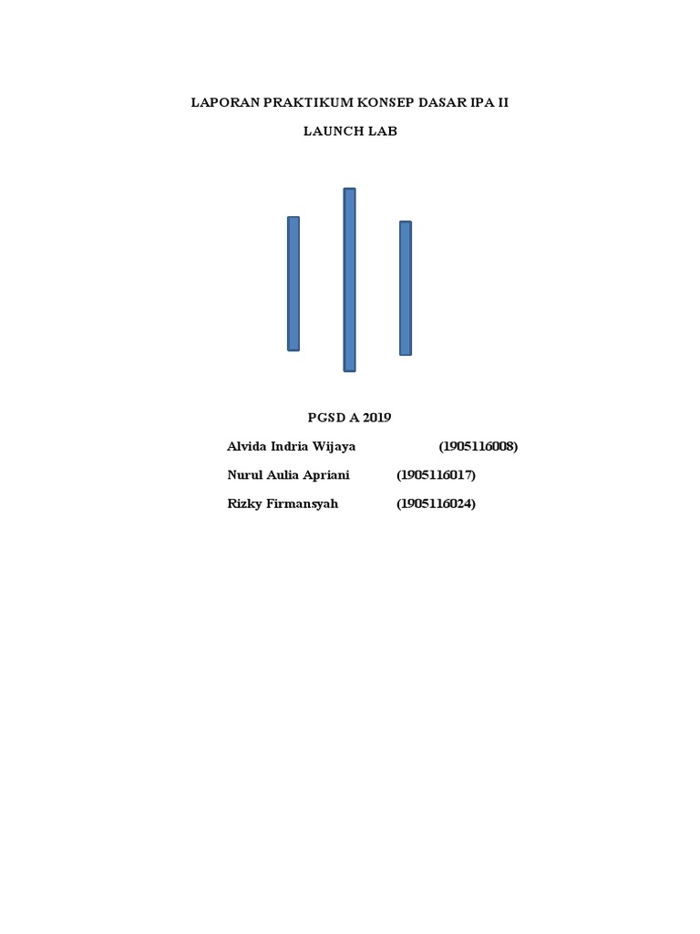 Laporan Praktikum Kondas IPA 2 Kelompok 2 PGSD A 2019 | PDF