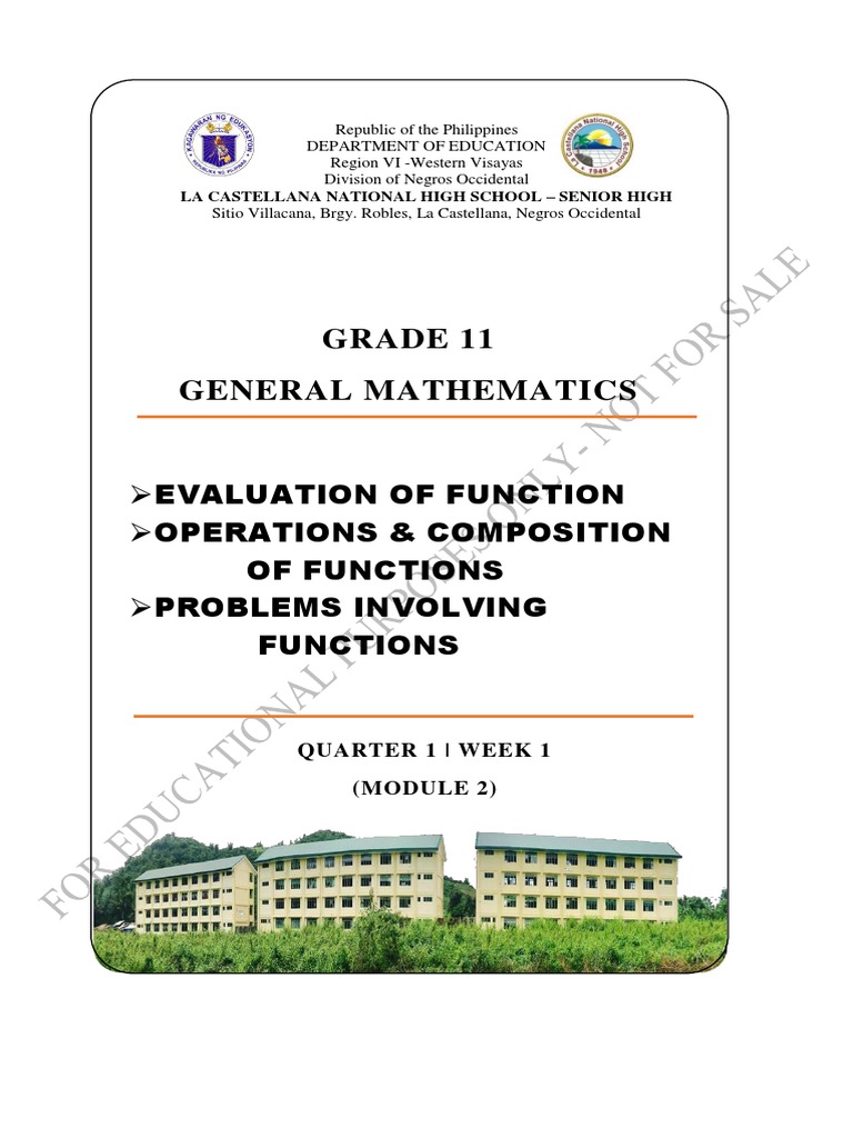Gen Math Q1W1M2 | PDF | Area | Function (Mathematics)