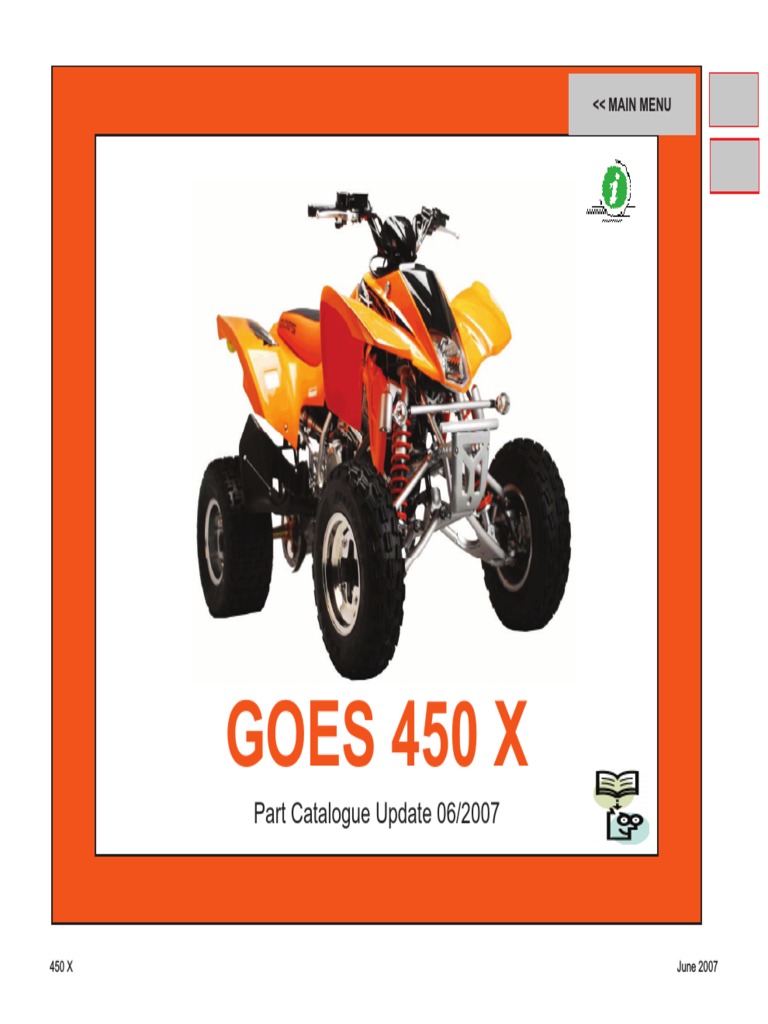 Goes 450 X: Part Catalogue Update 06/2007 | PDF | Clutch | Screw