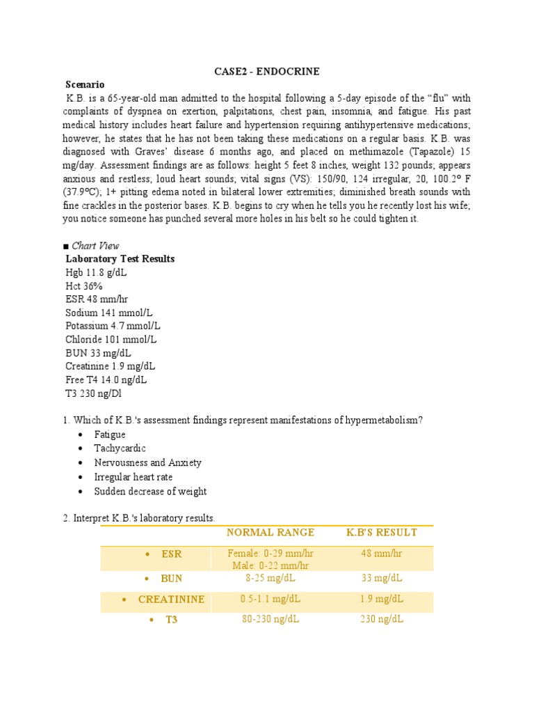 Case2 - Endocrine: Chart View | Download Free PDF | Health Sciences ...