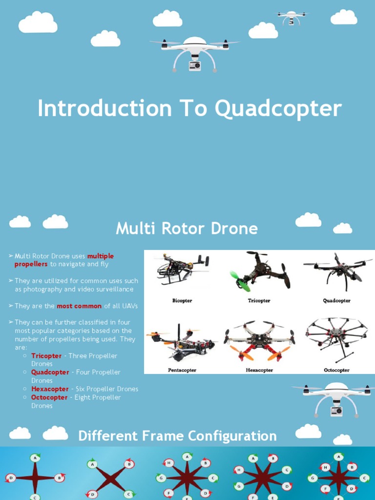 Lecture 2 - Introduction To Quadrotor | PDF | Electric Motor | Quadcopter