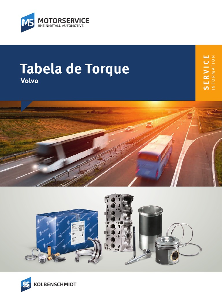 Tabela de Torque Volvo | PDF | Pistão | Motores